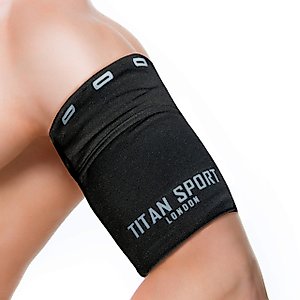 Titan Sport Cell Phone Holder for Running - Universal Arm Bands for Walking/Workout/Gym, Exercise Sleeve Strap Band for Adult Women & Men, Fits All Devices Up to 7", iPhone SE/X/5/6/7/8/11/12 (Medium)