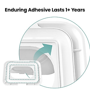 Reusable Wipe Lid for Baby Wipes Refill, Reusable for Over 1 Year, Replacement Cover Cap for Non Flip Top Wipes, Open Top Diaper Wipes, 2 Pcs