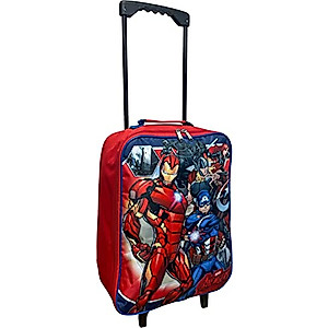 Ruz Marvel Avengers 15" Collapsible Wheeled Pilot Case - Small Rolling Luggage …