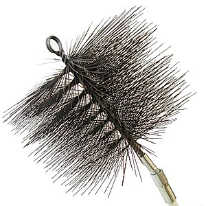 Rutland Products 16406 6-Inch Round Chimney Cleaning Brush, Red