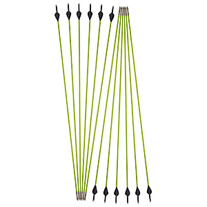 ZSHJGJR 30 Inch Archery Fiberglass Arrow Spine 600 Arrow Hunting Target Practice Arrow for 10-30 Lbs Recurve Straight Compound Bow 6 or 12pcs (6pcs)