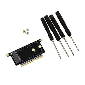 KALEA-INFORMATIQUE M2 NGFF NVMe M Key Adapter to Replace SSD 22+34 Points of a 2016 or 2017 MAC Pro A1708 with Tools