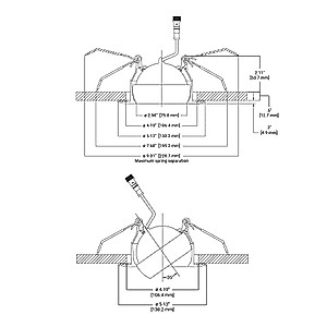 HALO RA 4 inch Integrated Recessed Ajustable Gimbal LED Light Kit, Canless, Selectable CCT (2700K, 3000K, 3500K, 4000K, 5000K), 600 Lumens, White
