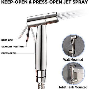 Handheld Bidet Sprayer for Toilet, Bidet Attachment for Warm Water, Hot and Cold Mixing Valve Kit, Hand Sprayer for Feminine Wash, Pet, Cloth, Diaper