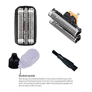 Suprafive Replacement Foil and Cutter w/Rozor Shaver Oil& Cleaning Brush Compatible with Braun 31B 5000 5610 5611 5612 5614 5414 5417 5427 5443 5444