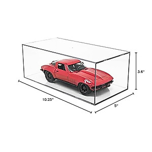 THE ORIGINAL BALLQUBE Race Car Display Case 1:24 Scale Die Cast Display Case Die Cast Box Square Clear Memorabilia Die Cast Race Car Holder