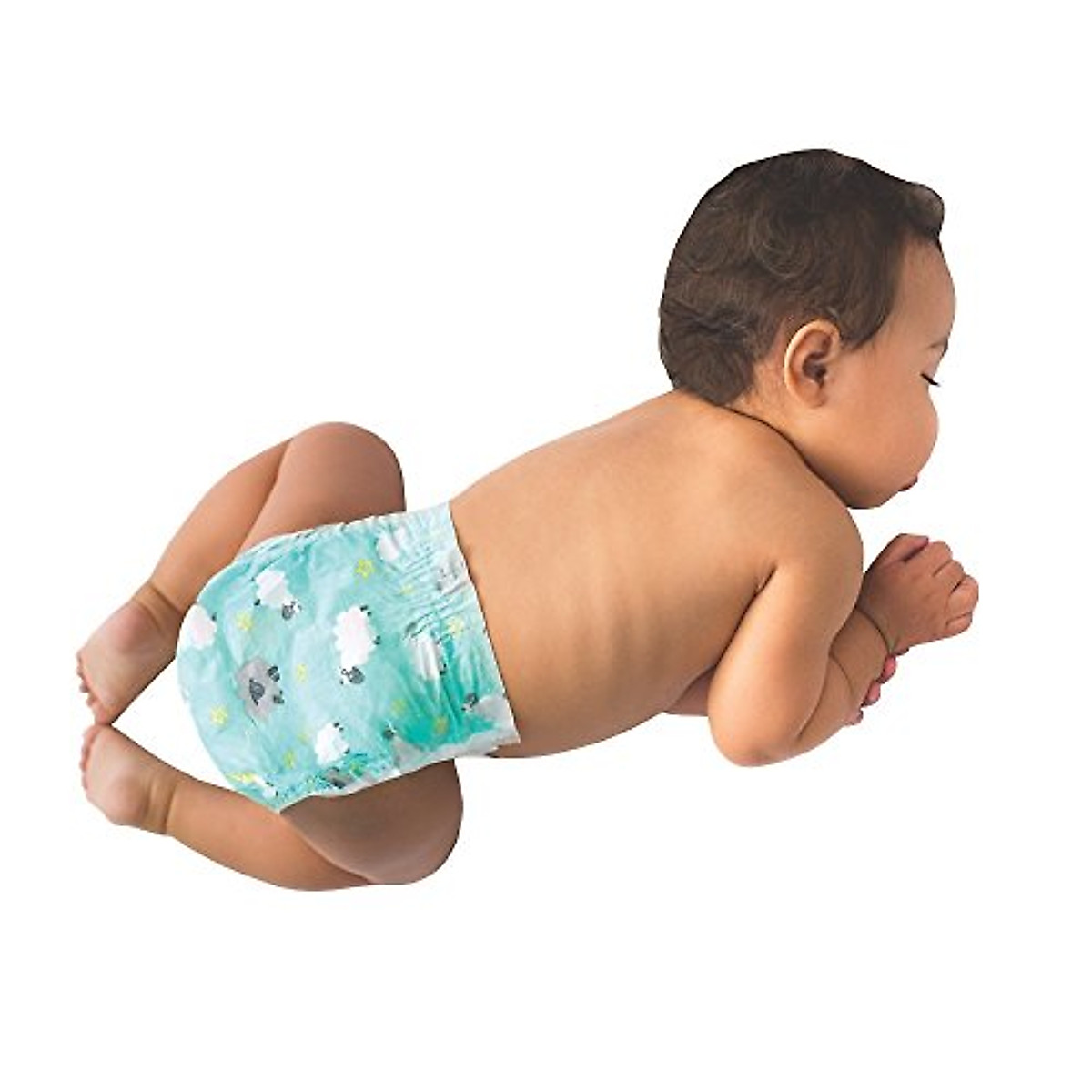 Honest Overnight Baby Diapers, Sleepy Sheep, Size 4, 104 Count