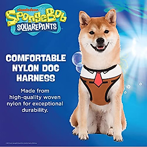 SpongeBob SquarePants for Pets Dog Harness for Medium Dogs | No Pull Dog Harness for Spongebob Fans, Designed with Classic Spongebob Outfit | Soft and Comfortable Medium Dog Apparel