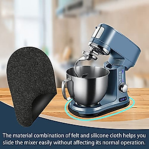 Mixer Slider Mat,Felt Kitchen Appliance Slider Compatible for KitchenAid 4.5-5Qt Tilt-Head Stand Mixer,Appliance Glide Mats,Kitchen Appliance Sliding Tray