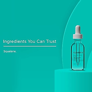 ClarityRx Nourish Your Skin 100% Squalane Moisturizing Oil, Natural Plant-Based Anti-Aging Face Oil with Antioxidants for Dry Skin (1 fl oz)