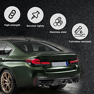 Dickno 8 PCS Stainless Steel Brake Disc Rotor Screws, Car Retaining Screw Kit for Front and Rear, OEM 936000-6014-0H Replacement Accessories for K3, City, Civic, Accord, Odyssey