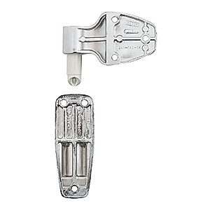 Kason 1246 Reversible Cam-Rise Hinge, Flush Offset, Polished Chrome Finish, 11246000028