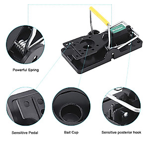 Mouse Trap Mice Trap That Work Human Power Mouse Killer Mouse Catcher Quick Effective Sanitary 12 Pack