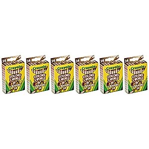 Crayola Bulk Crayon Set, Colors of The World, Multicultural Crayons, School Supplies, 6 Sets of 24 Colors