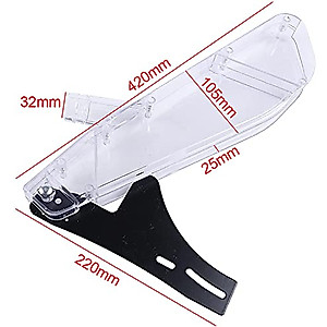 Stand Table Saw Protective Cover-Table Saw Protective Covers-Table saw dust cover-table saw blade guard-Anti Dust Case Clear Plastic Guard for 6-12 Inch Saw (R-shaped universal 6-10in)