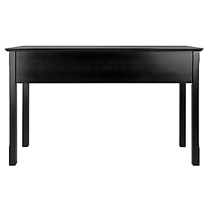Winsome Timber 29.1 x 47.6 x 15.7-Inch Solid Beech Wood Hall/Console Table, Black (20450)