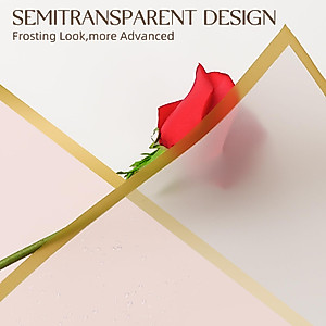 REAXYZNN 235 Pcs Bouquet Wrapping Paper Waterproof Flower Wrapping Paper for DIY Craft, Florist Supplies with Bouquet Pin Butterfly Decoration Ribbons Greeting Cards for Wedding Birthday Present (10 Colors)