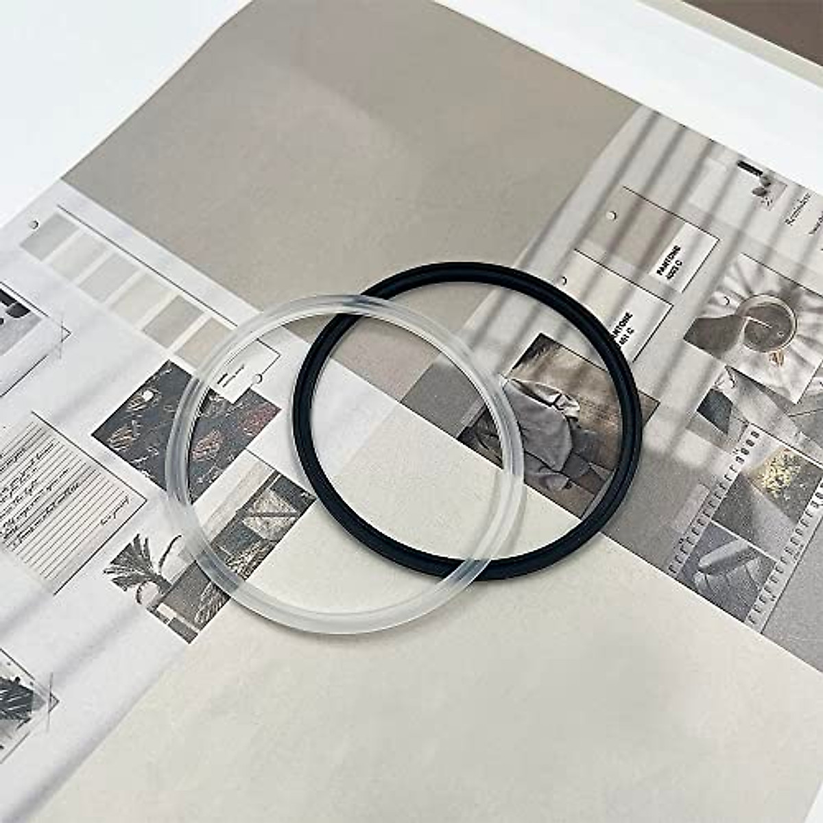 DanziX 10 Pcs Replacement Gasket Compatible with Contigo Snapseal Byron Travel Mug 16oz & 20oz,Leak-Proof Rubber Seals Lid Gaskets Replacement for Contigo Mugs (Black&White)