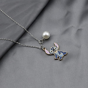 Ohana Family Earrings With Birthstone Ohana Jewelry for Women Family Friend Birthday Gifts for Friends Sister (necklace)