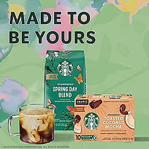 Starbucks K-Cup Coffee Pods, Toasted Coconut Mocha Flavored Coffee, 100% Arabica, Naturally Flavored, Limited Edition, 10 pods