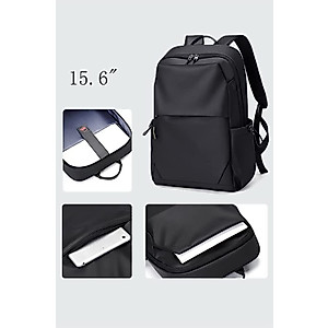 15.6 Inches Laptop Backpack for Men Women Classic Business Travel Casual Daypack (Black)