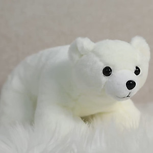 BSTAOFY Light up Polar Bear Stuffed Animal LED Night Light Soft Plush Toy Glow Gift for Kids on Christmas Birthday Valentine's Day, 11'', White