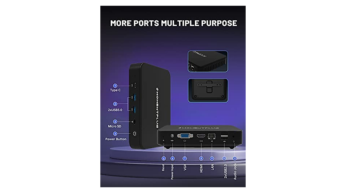 Ubuntu Linux Mini PC, Intel Celeron N4020 Linux Mini Computer, 4GB RAM ...