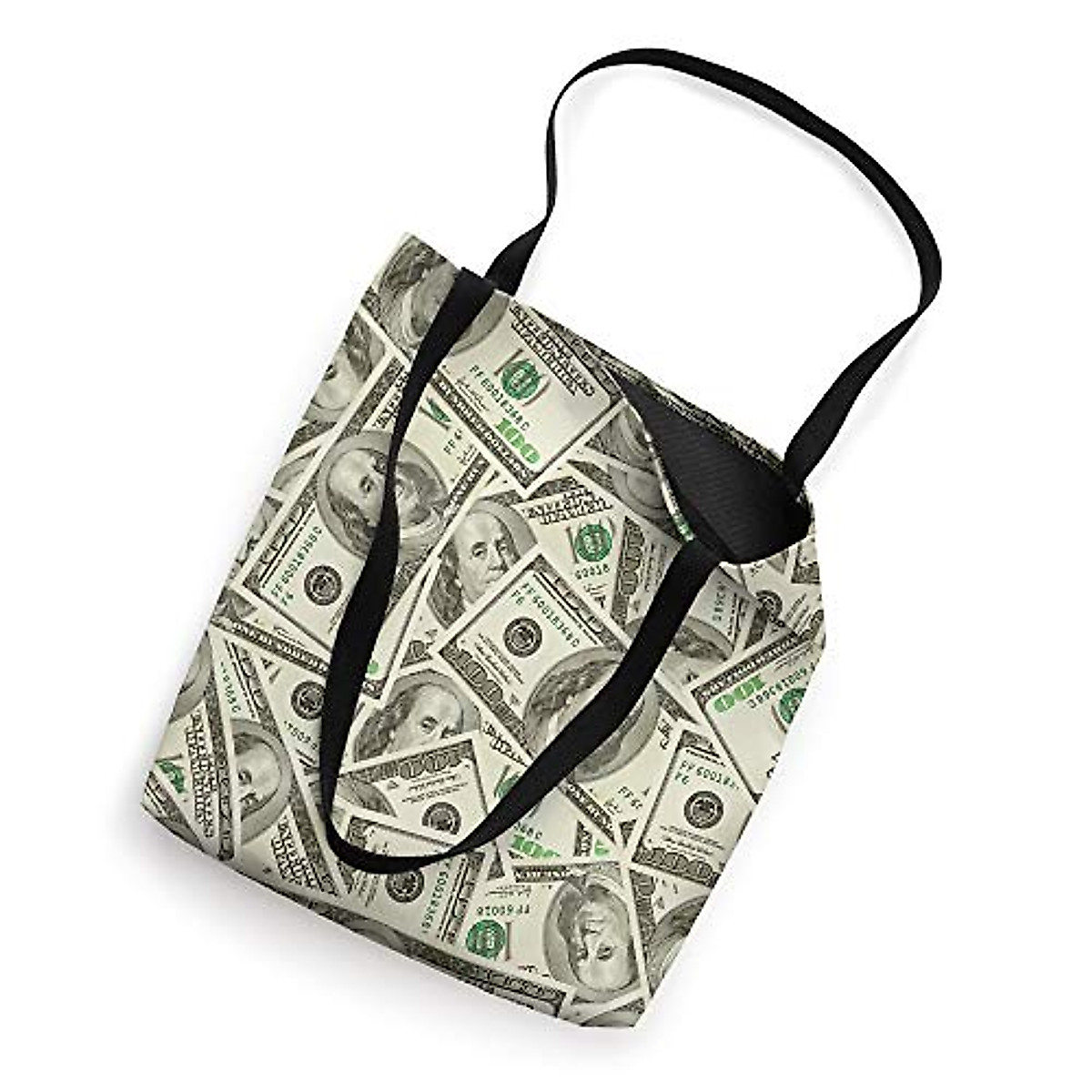 Money Benjamin Franklin Dollar Bills Rich Motivation Pattern Tote Bag