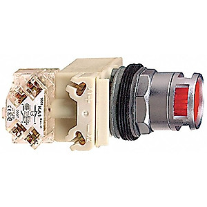 Schneider Electric 30mm LED 1NO/1NC Illuminated Push Button with Momentary Action, Red