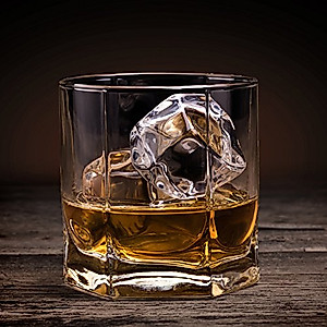 Ticent Large Ice-Cube-Tray Silicone Ice-Cube-Mold 2-Inch Ice Cubes for Whiskey and Cocktail, Pack of 2