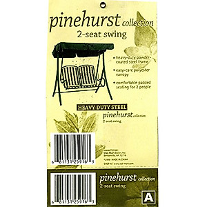 Garden Winds 2-Seater Swing Replacement Canopy Top Cover