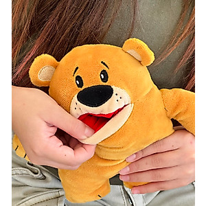 The Tooth Brigade Tooth Fairy Pillow | Fun and Interactive Stuffed Plush Toy with Large Pocket for Lost Teeth, Treasures, Prizes - Perfect for Kids, Boys, & Girls Gift (Tupelo Brown Bear)