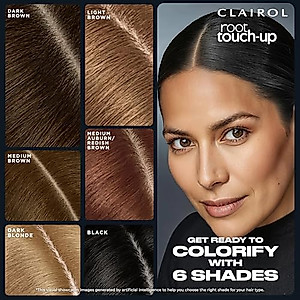Clairol Root Touch-Up Semi-Permanent Hair Color Blending Gel, 6 Light Brown, Pack of 1