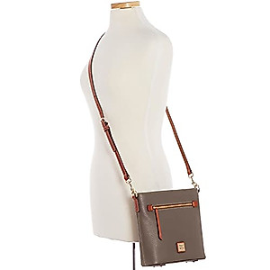Dooney & Bourke Handbag, Pebble Grain Zip Crossbody - Grey