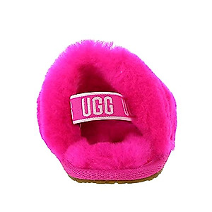 UGG unisex baby Fluff Yeah Slide Slipper, Rock Rose, 2-3 Infant US