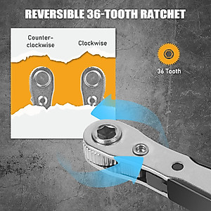 GURADESIGN 49-Piece Screwdriver Bit Set with Right Angle Screwdriver, S2 Steel, include Hex/Torx/Phillips/Slotted/Square/Bit Holder.