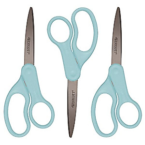 Westcott 8" Straight Hard Handle Scissors 3pk (17839)