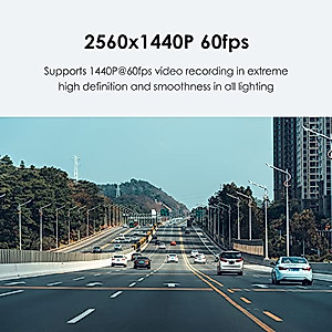 VIOFO A119 V3 1440P 60fps Dash Cam with GPS, Enhanced Super Night Vision with True HDR and Starvis Sensor, Car Dash Camera 140° Wide Angle, 2.0‘’ LCD, Smart Parking Mode 24H