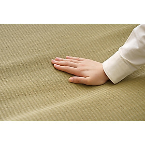FULI Japanese Tatami Igusa Rush Grass Sleeping Mat, Mattress Pad Futon Topper, Relaxation, Made in Japan - Full Size (53.15" x 68.50")