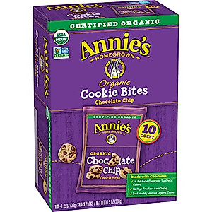 Annie's Organic Chocolate Chip Cookie Bites, 10 ct