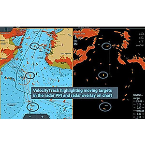 Simrad HALO20+ 36 NM 20-inch Pulse Compression Radar, 60 RPM, with Collision Avoidance and VelocityTrack, Dual Range Doppler Technology Built-in