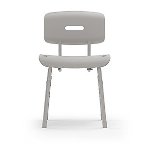 Medline Martha Stewart Euro Style Shower Chair with Microban for Disabled, Seniors and Elderly, Bath Chair for Tub, Supports up to 300 lbs.
