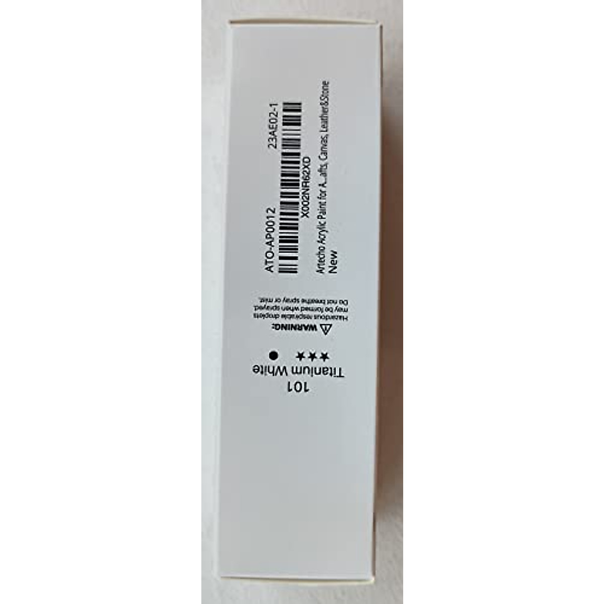 Artecho Professional Acrylic Paint, Titanium White ( 120ml / 4.05oz ) Tubes, Art Craft Paints for Canvas Painting, Rock, Stone, Wood, Fabric, Art Supplies for Professional Artists, Adults, Students, Kids