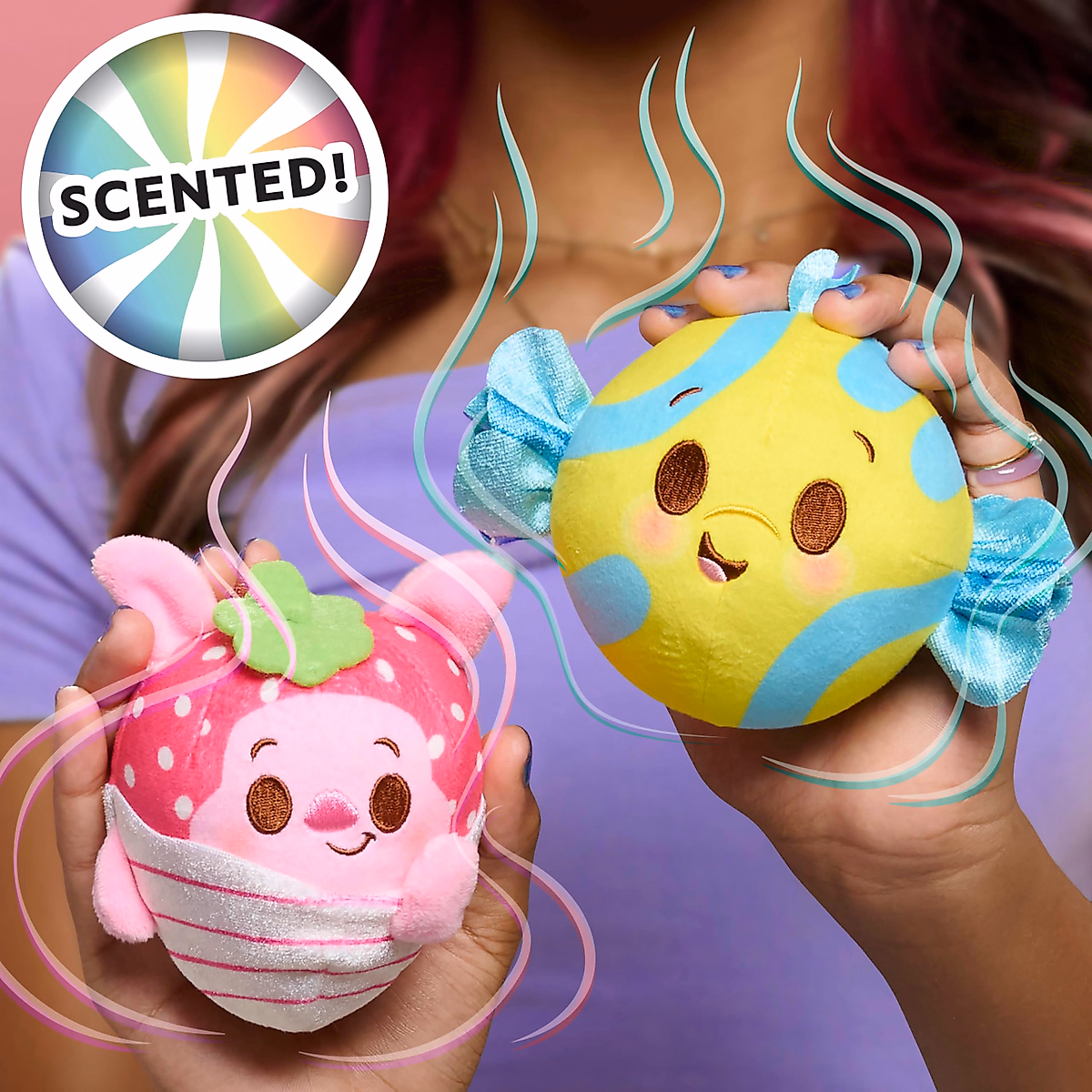 Just Play Disney Munchlings Single Serve Scented Collectible Plush 2-Pack, Kids Toys for Ages 0