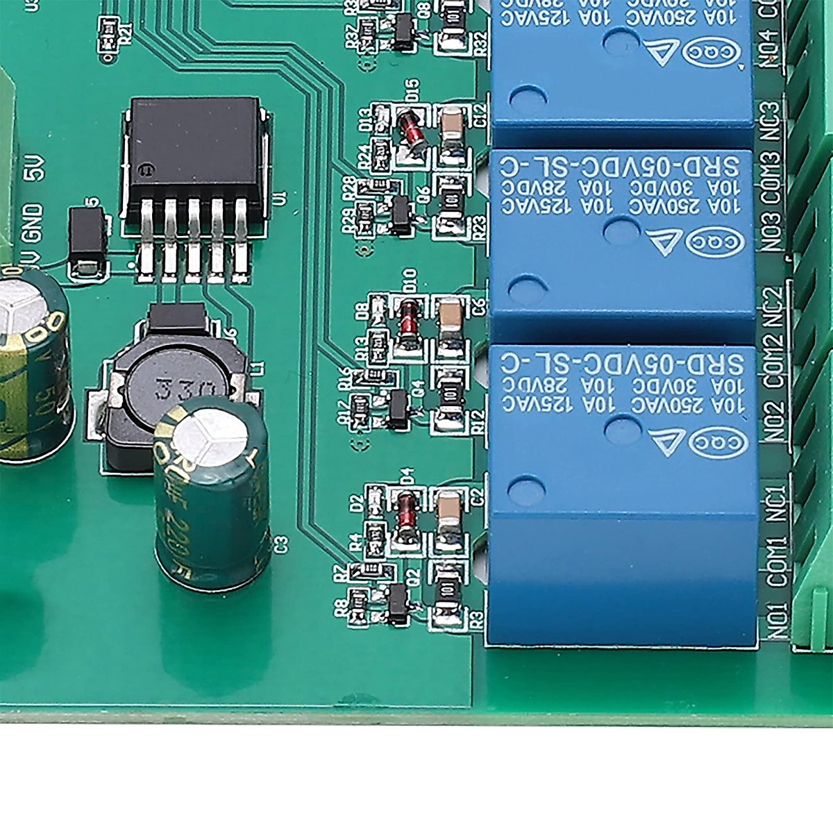 ESP8266 Relay Module, Relay Module 8‑Channel ESP8266 Development Board Development Board with 1 X Relay Module for Smart Home Control