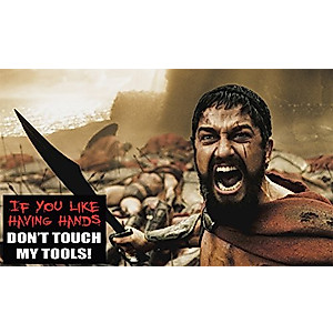 Funny Hard Hat & Helmet Stickers: 10 Decal Value Pack with 2 American Flags. Great for Construction Toolbox, Hardhat, Mechanic, Welder, Electrician. USA Made Fun Gift for Pro Union Working Men, Women