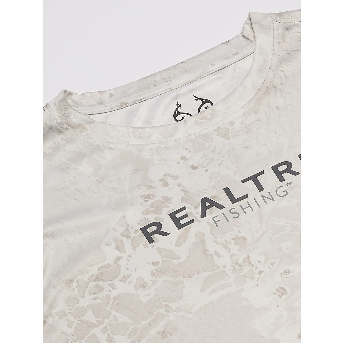 Staghorn Realtree Fishing Ss Graphic Camo Tee, White, L