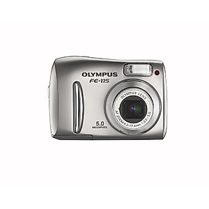 Olympus FE-115 5MP Digital Camera with 2.8x Optical Zoom