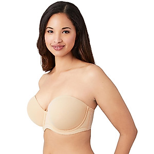 Wacoal Women's Red Carpet Full Busted Strapless Convertible Bra, Natural Nude, 44DDD