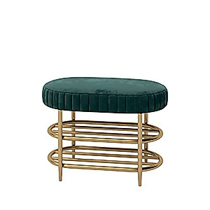 JYDQM Household Change Shoe Stool Storage Wear Small Shelf Cabinet Home Door Can Sit on Stool (Color : D, Size : 60 * 45cm)